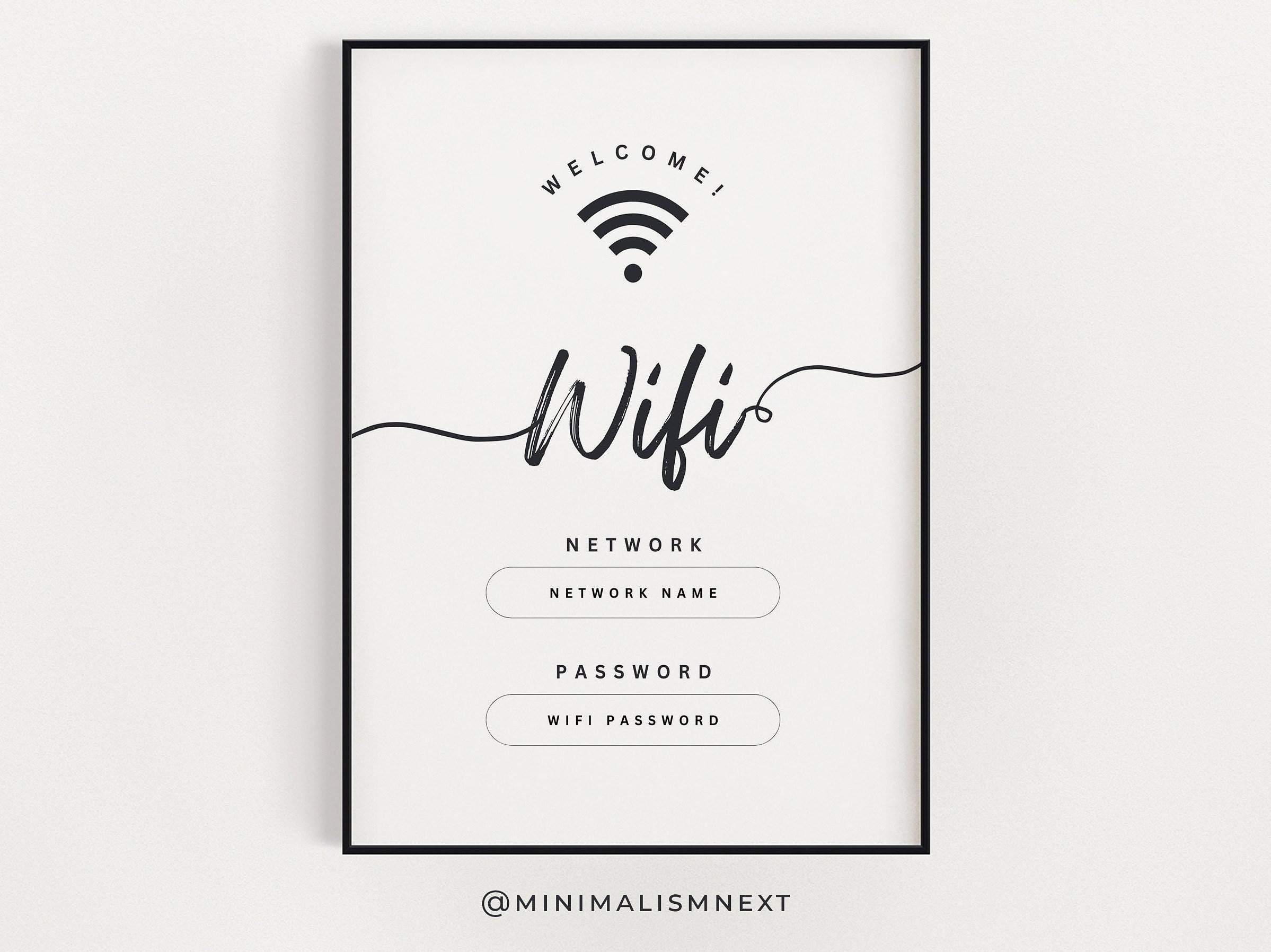 Wifi Password Sign Printable Wifi Code Guest Room Printable Etsy Wifi Password Sign Printable Wifi Code Guest Room Printable Etsy