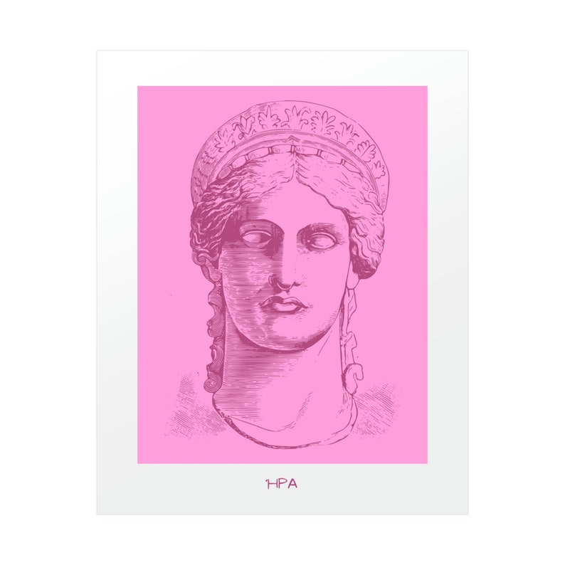 Hera Poster *free Customizable Colour* Wall Art Graphic Vertical Greek ...