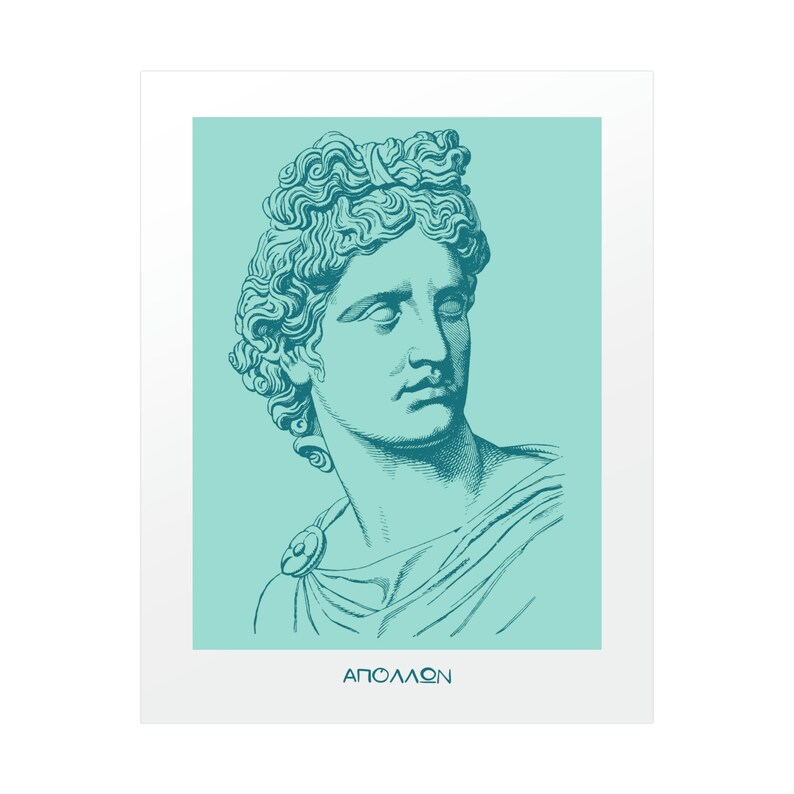 Apollo Poster *free Customizable Colour* Wall Art Graphic Vertical ...