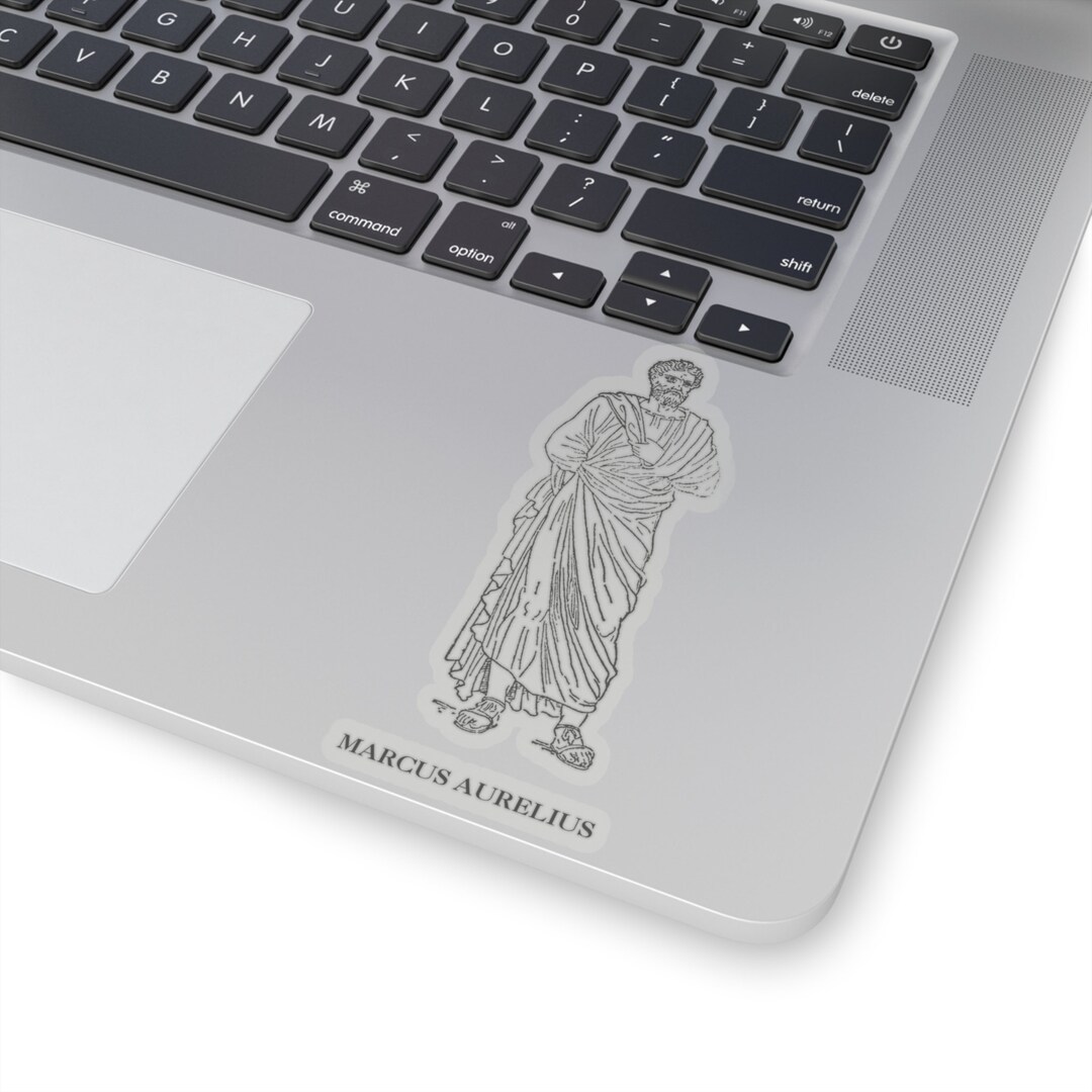 Marcus Aurelius Sticker Vintage Transparent White Antoninus Roman ...
