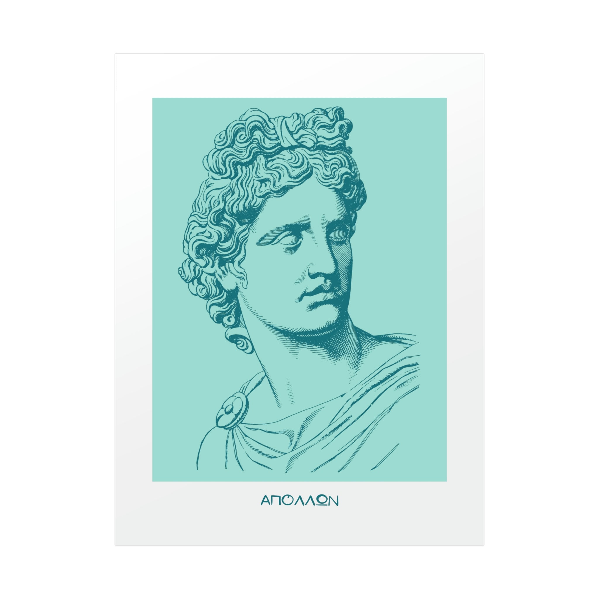 Apollo Poster free Customizable Colour Wall Art Graphic Vertical Greek ...