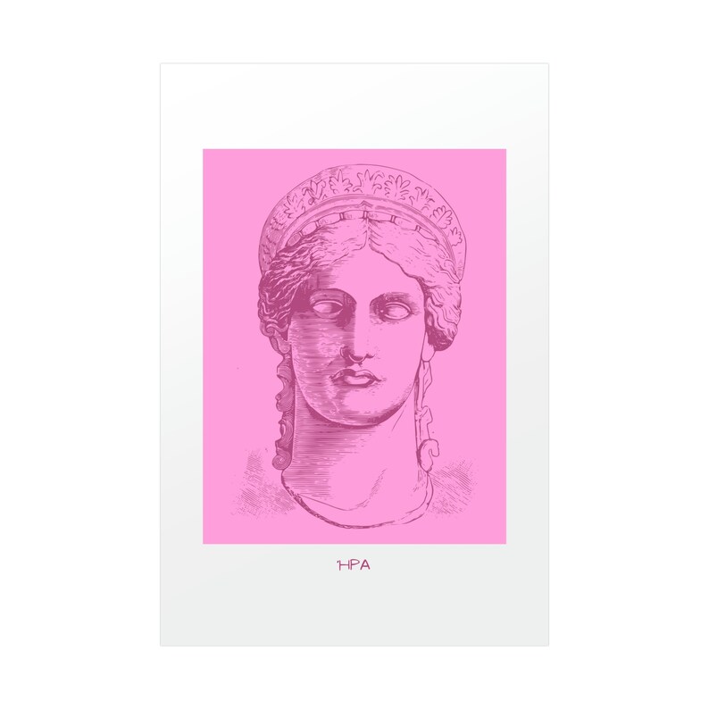 Hera Poster *free Customizable Colour* Wall Art Graphic Vertical Greek ...