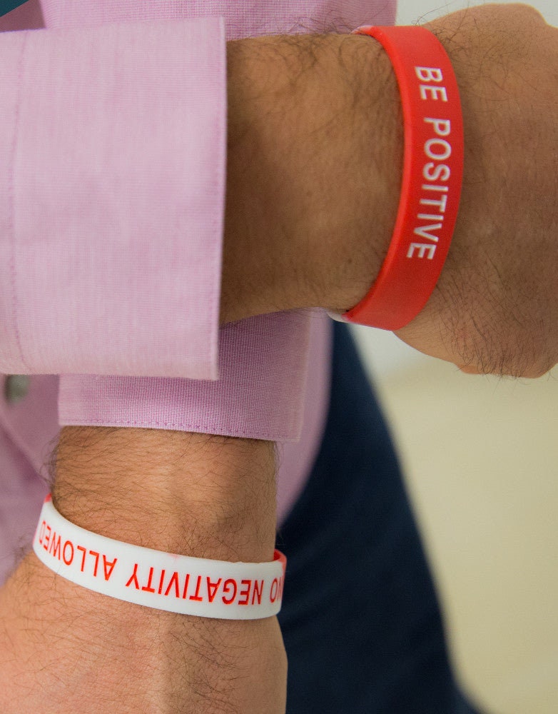 No Negativity/be Positive Wristband - Etsy