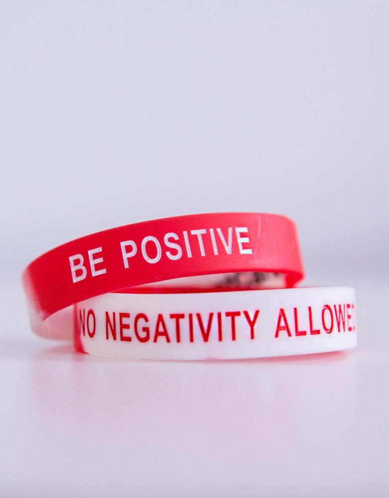 No Negativity/be Positive Wristband - Etsy