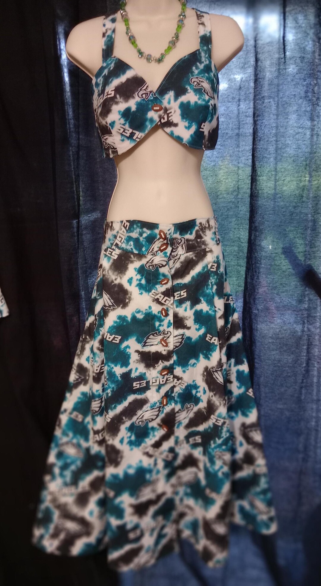 50's Style Dress Set, Philadelphia Eagles, Custom Eagles Outfit, 1950 ...