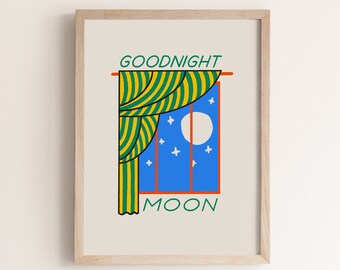 Goodnight Moon Wall Art - Etsy