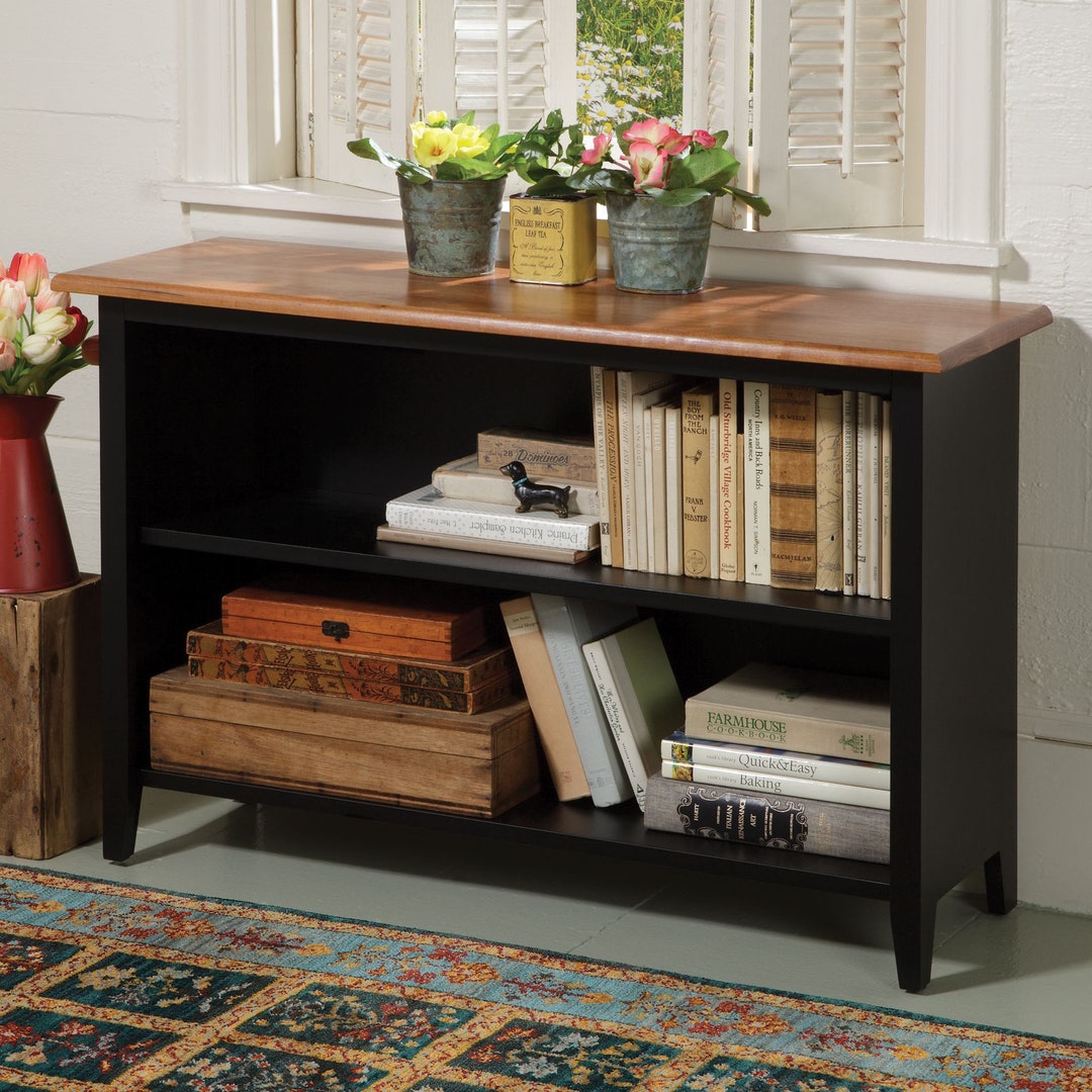Shaker Low Bookcase Made in Maine - Etsy