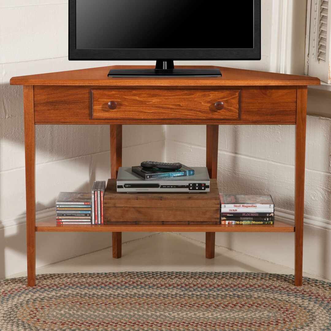 Handcrafted Shaker Corner TV Stand. Made in Maine - Etsy