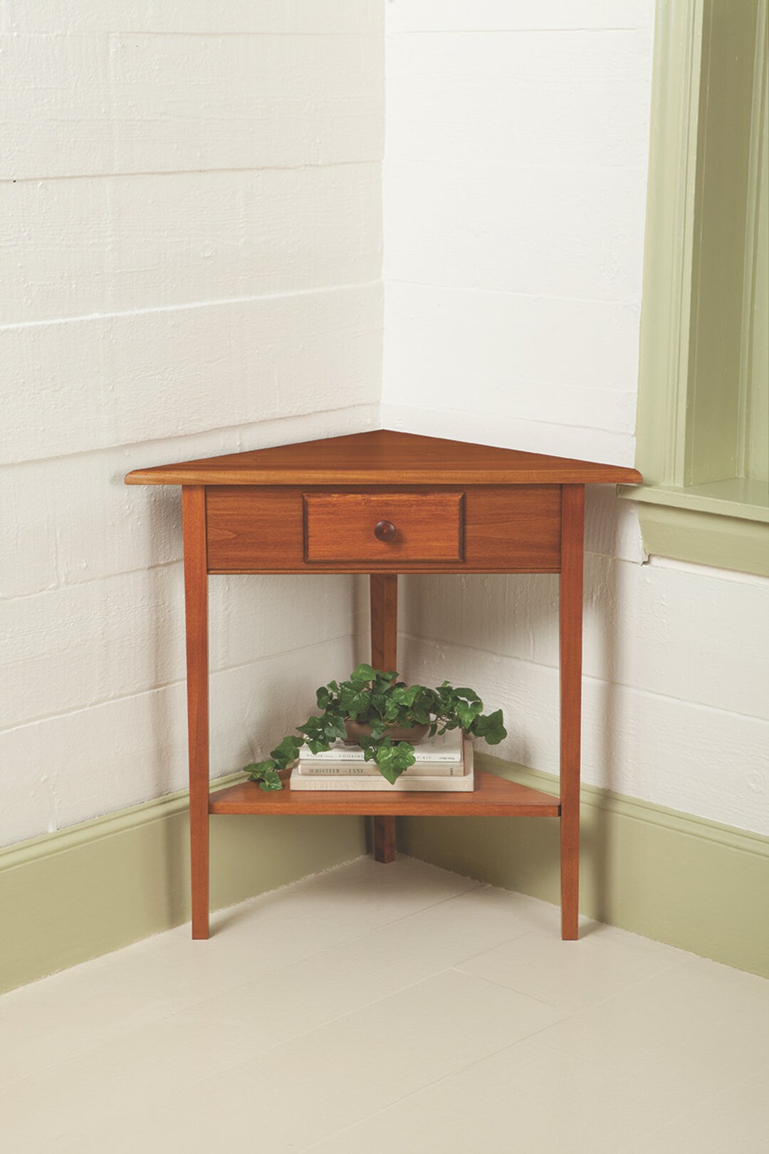 Handcrafted Shaker Corner Table Made in Maine - Etsy