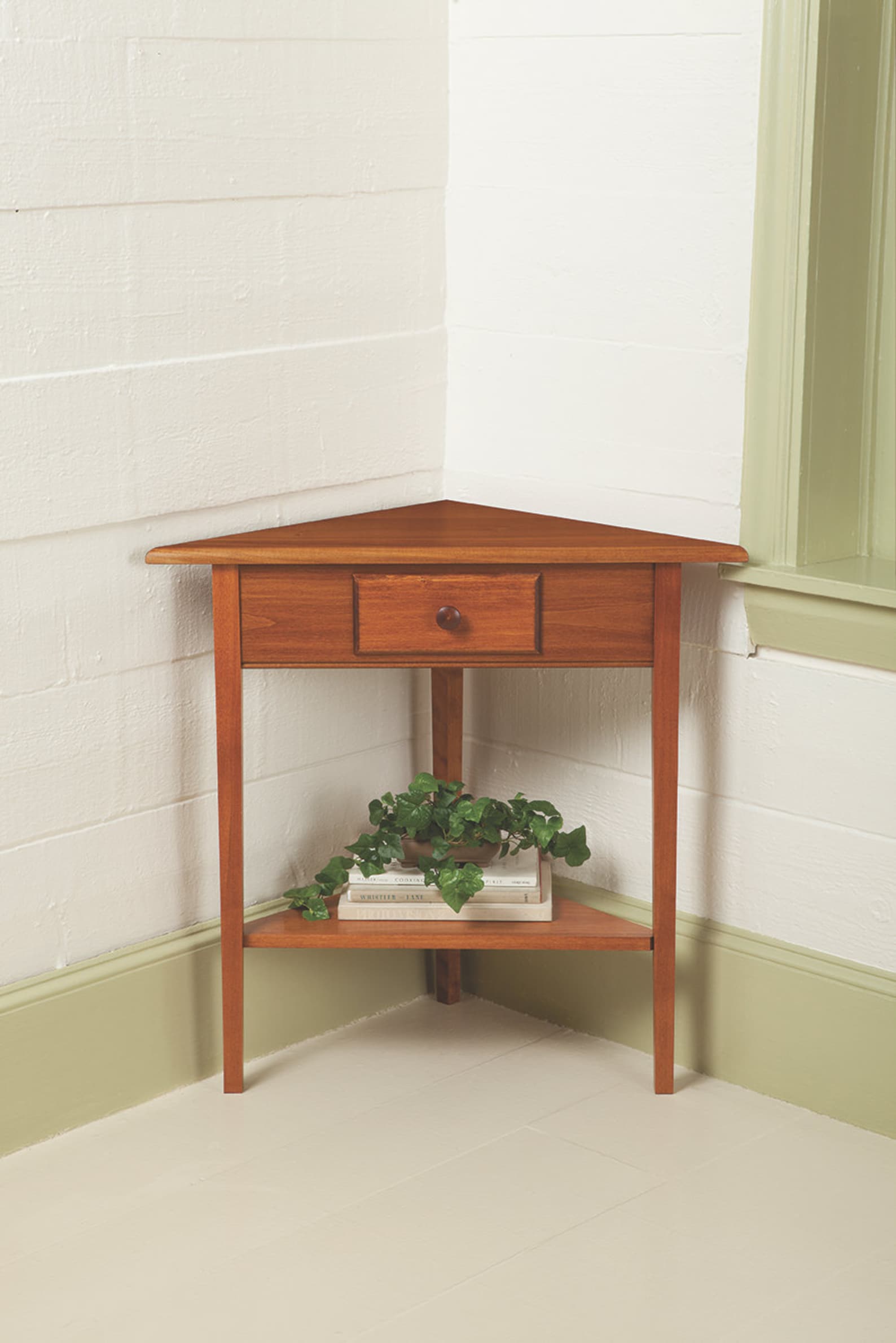 Handcrafted Shaker Corner Table Made in Maine - Etsy