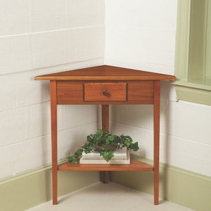 Handcrafted Shaker Corner TV Stand. Made in Maine - Etsy