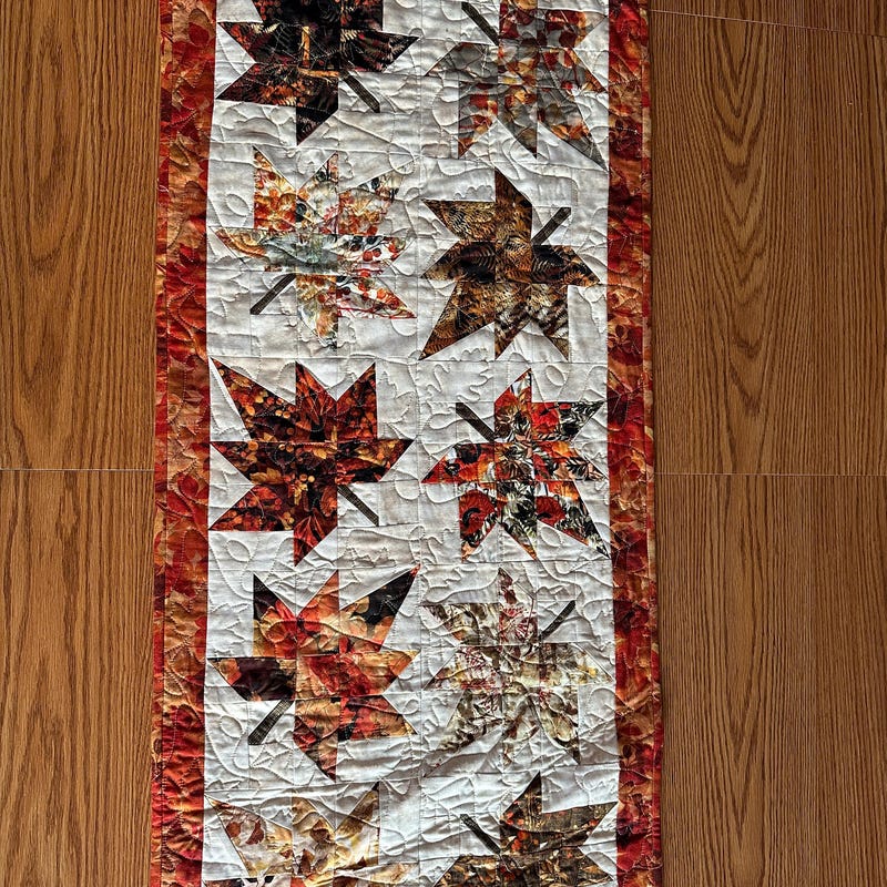 Leaf Table Runner - Etsy
