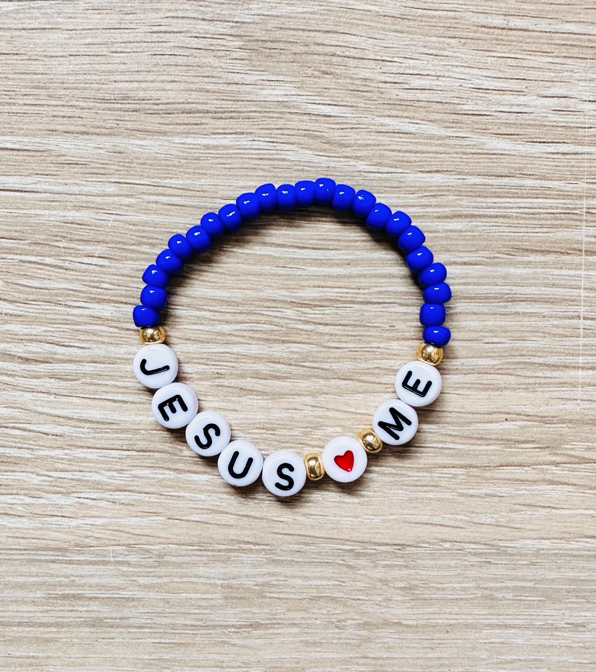 Youth JESUS LOVES ME Bracelet | Custom Bracelets | Name Bracelets ...