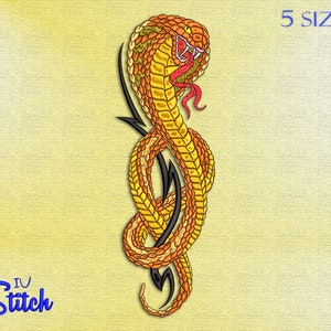 Cobra Embroidery Design, 5 Sizes, Multiformat - Etsy