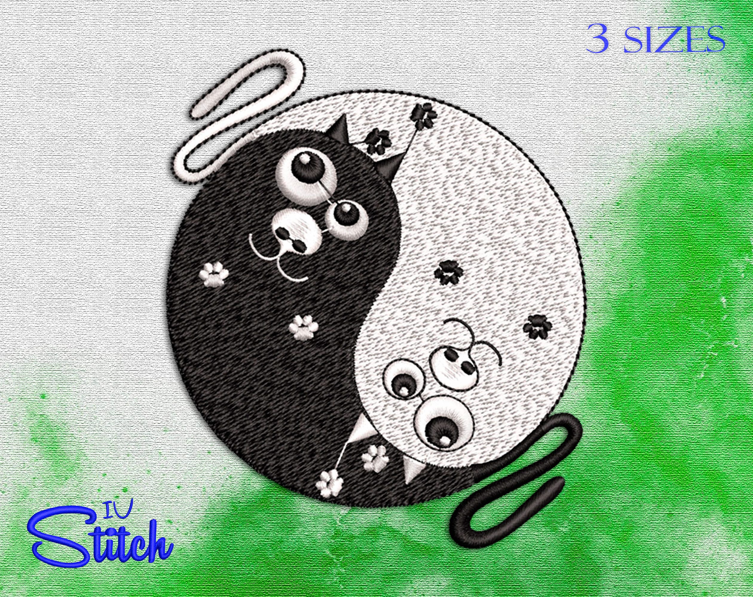 Yin Yang Collection Embroidery Designs, 12 Designs, Multiformat ...