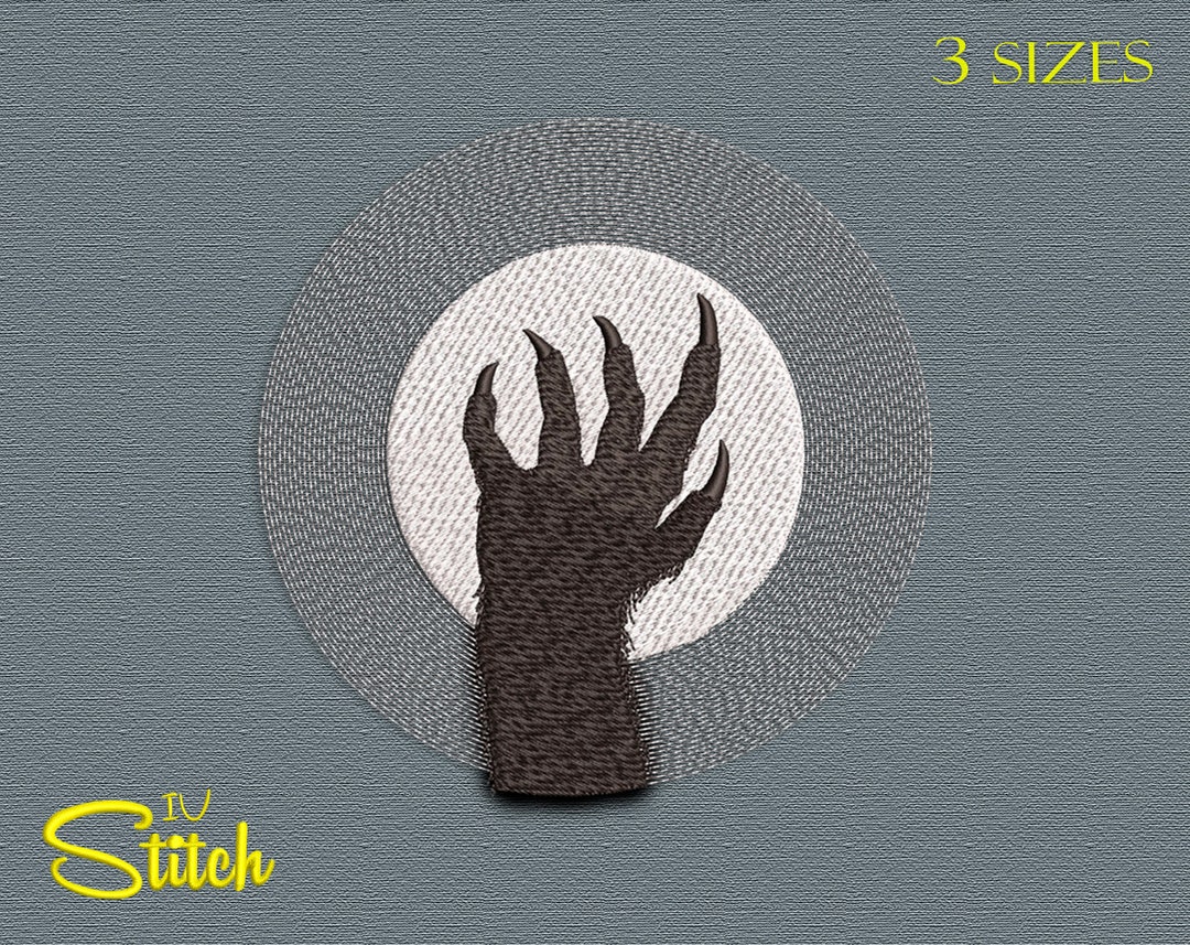 Werewolf Paw Embroidery Desingn, 3 Sizes, Multiformat - Etsy