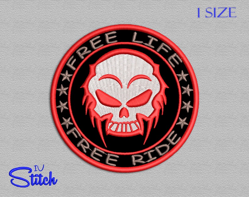 Biker Patches Collection 4 Embroidery Designs 10 Designs 1 - Etsy
