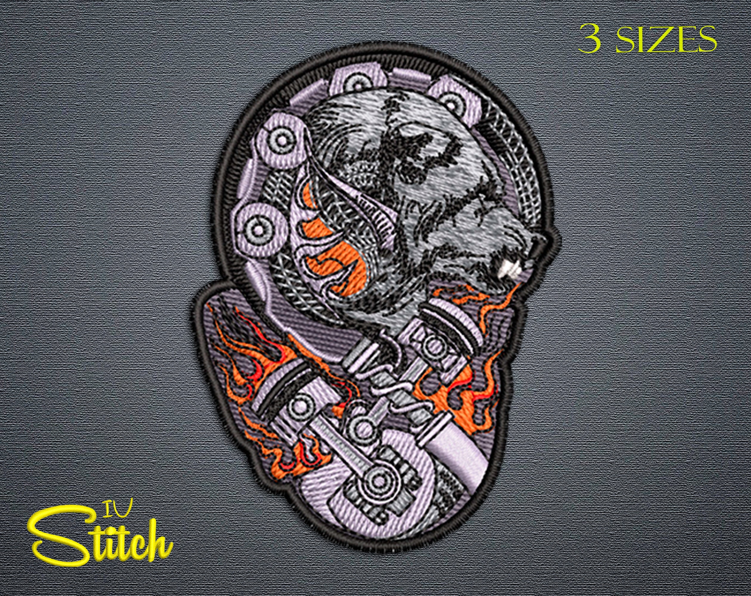 Biker Patches Collection 2 Embroidery Designs 12 Designs 3 - Etsy
