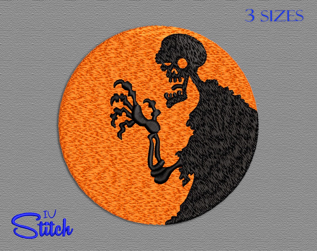 Creepy Zombie Embroidery Designs, 3 Sizes, Multiformat - Etsy