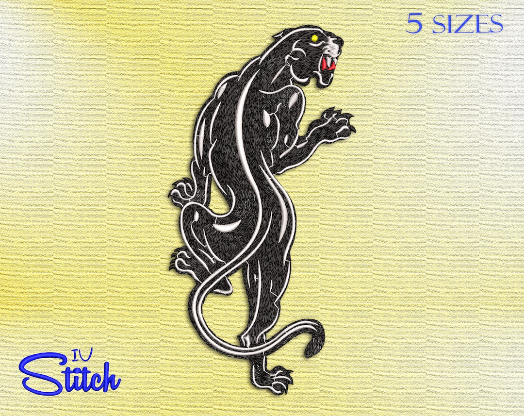 Leopard Embroidery Design, 4 Sizes, Multiformat - Etsy