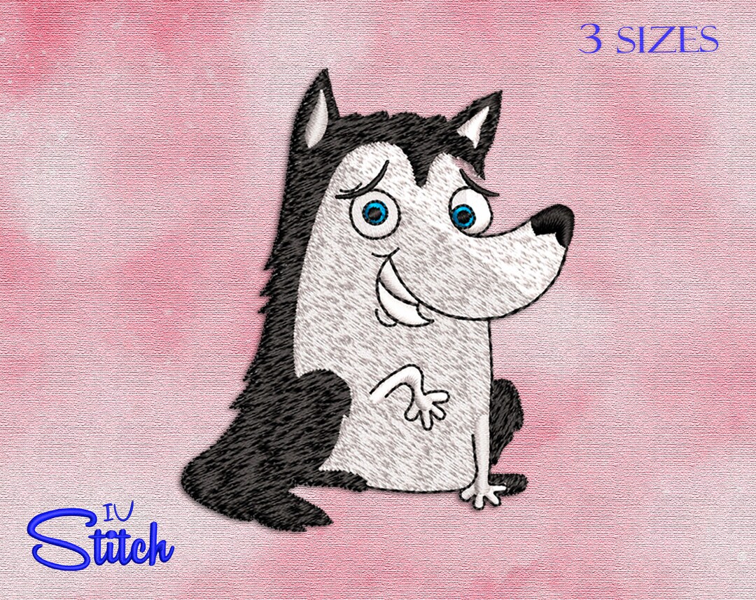 Husky Dog Embroidery Design, 3 Sizes, Multiformat - Etsy