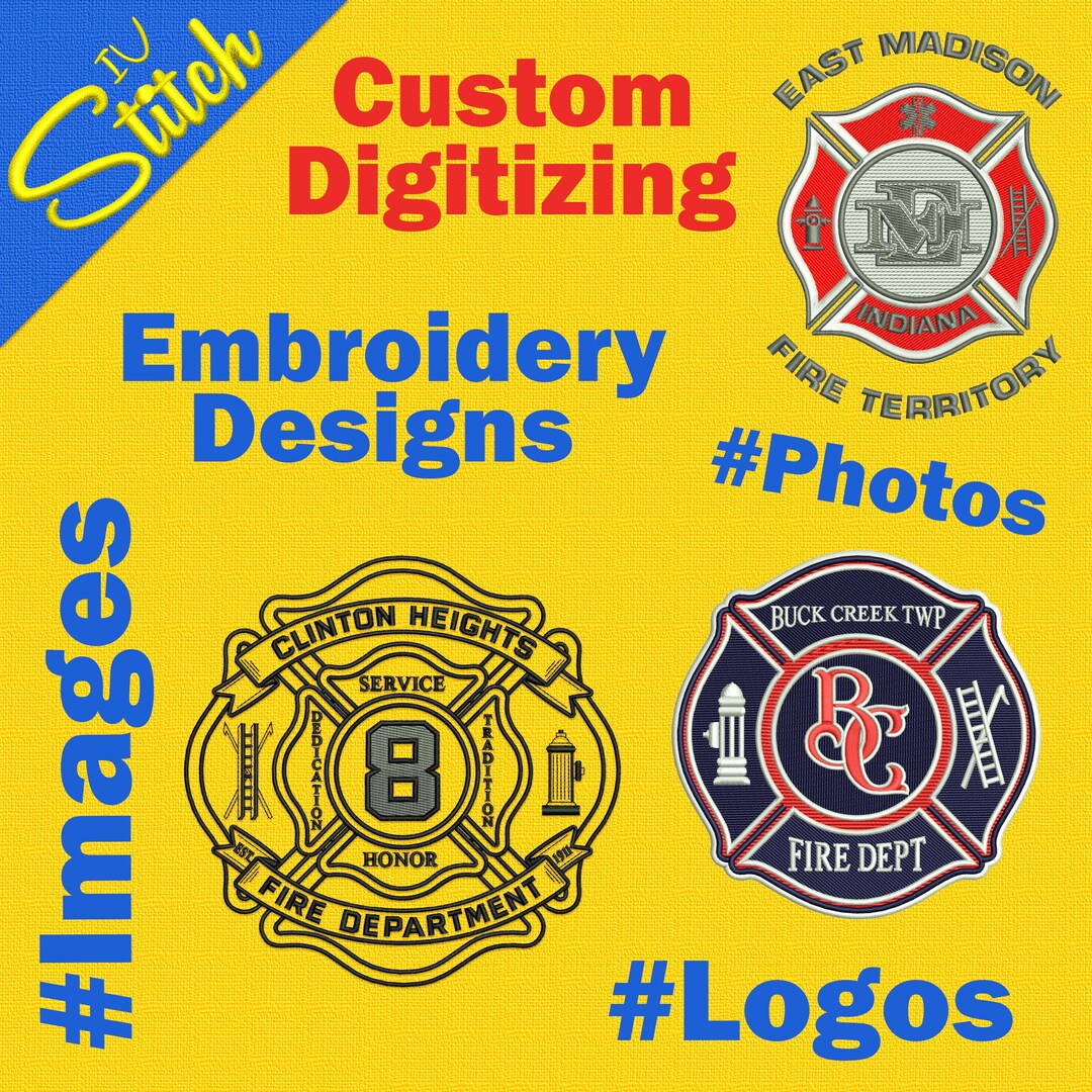 Custom Digitizing Embroidery Designs - Etsy