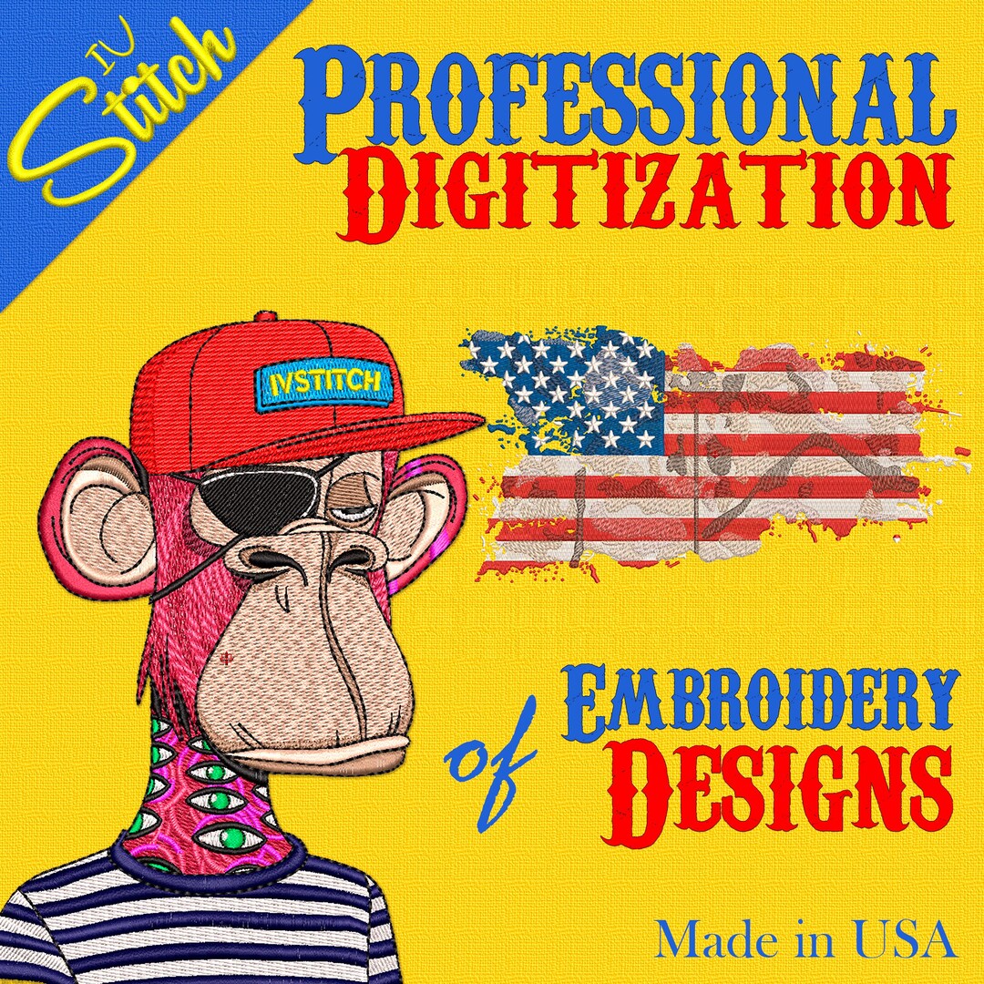 Custom Digitizing Embroidery Designs - Etsy