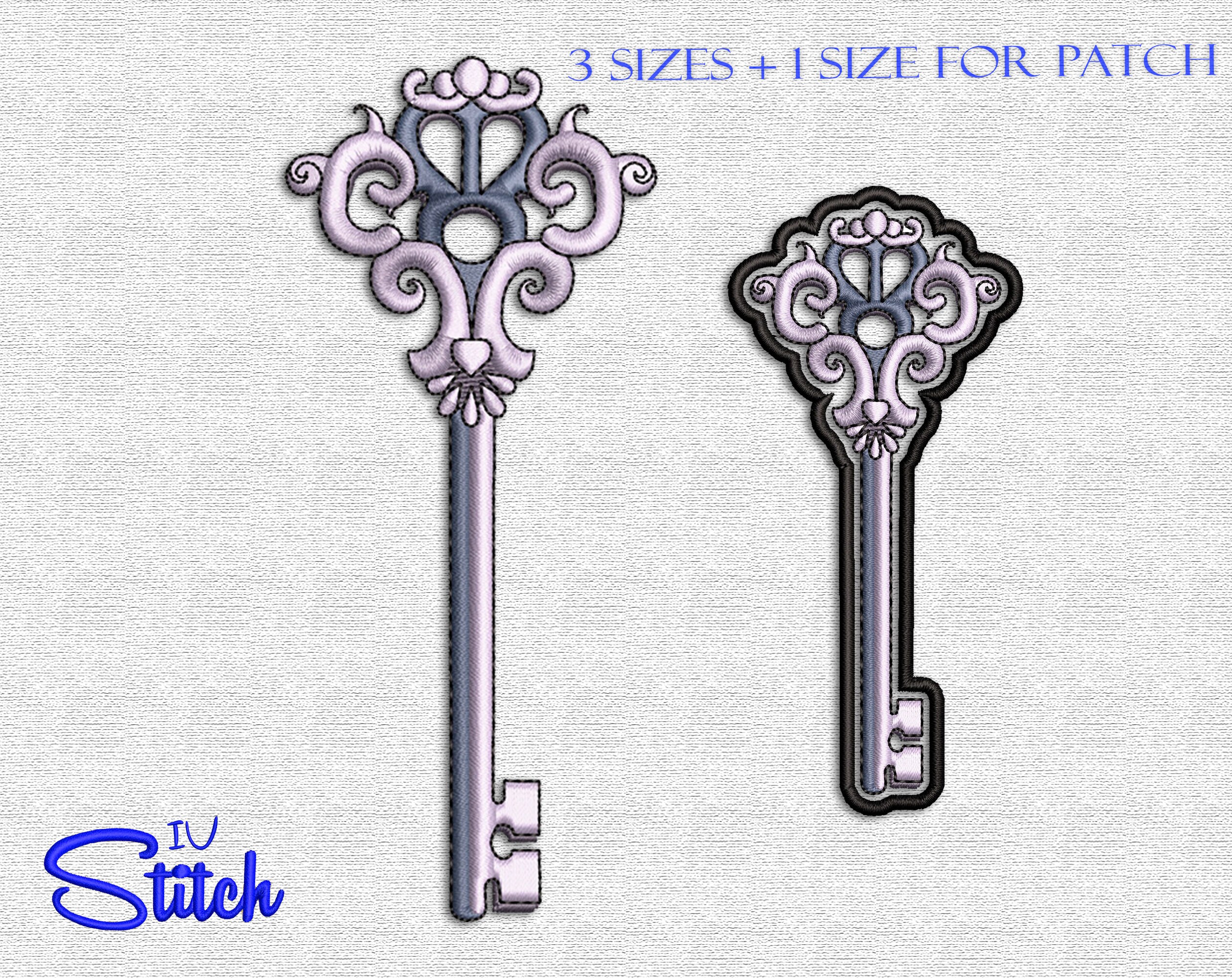 Fairy Keys Collection Designs Embroidery Designs 3 Sizes 10 - Etsy