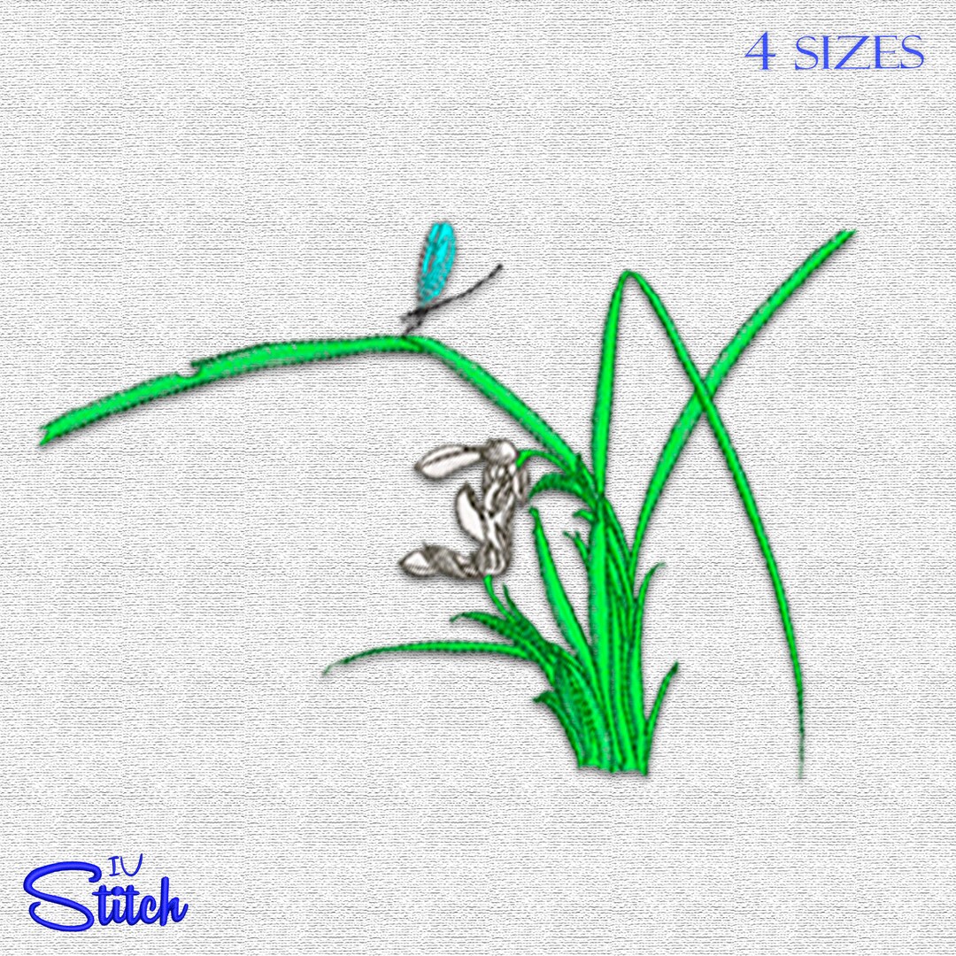 Reed Embroidery Design, 4 Sizes, Multi-format - Etsy