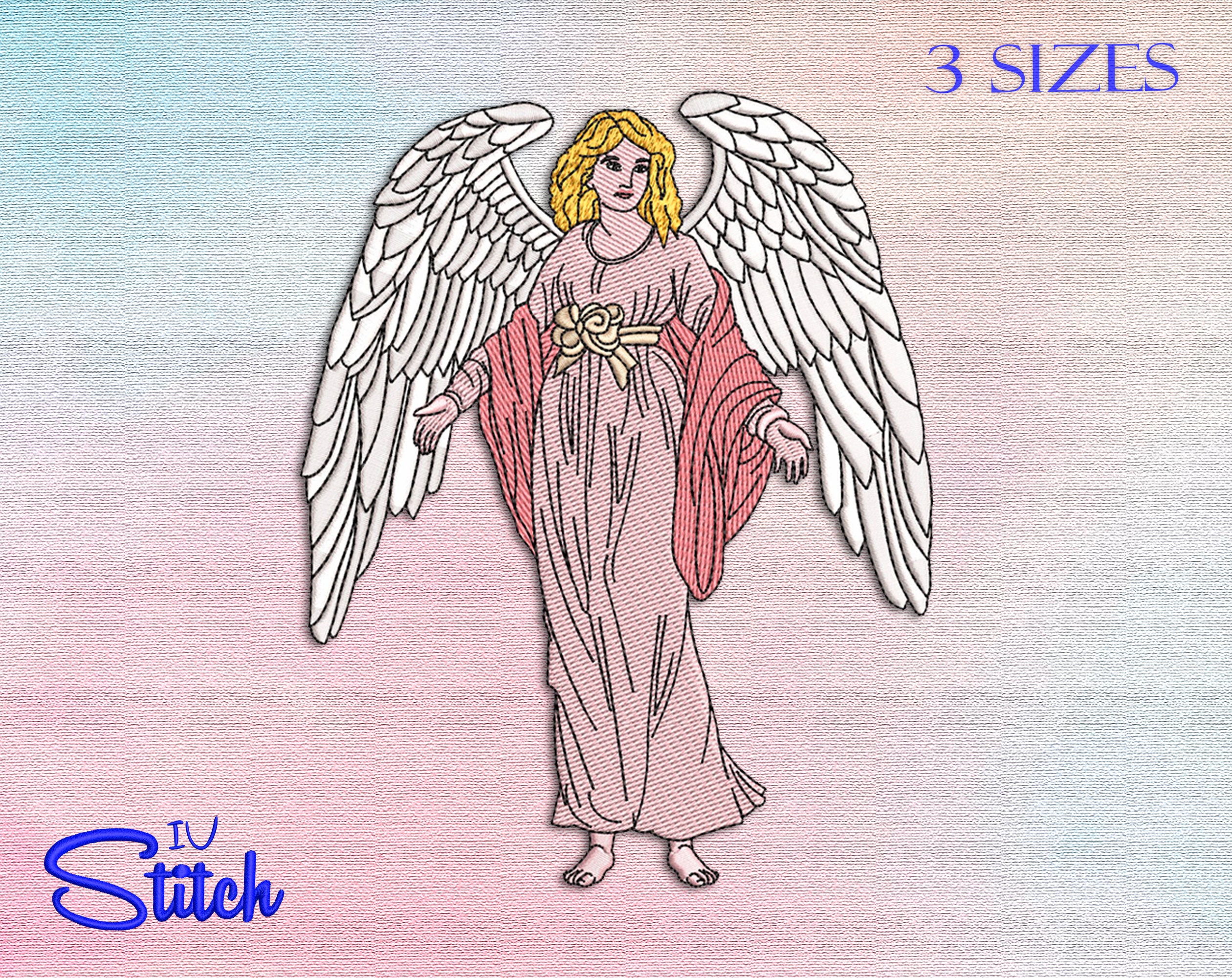 Vintage Angels Embroidery Designs Pack , 7 Designs, Multiformat ...