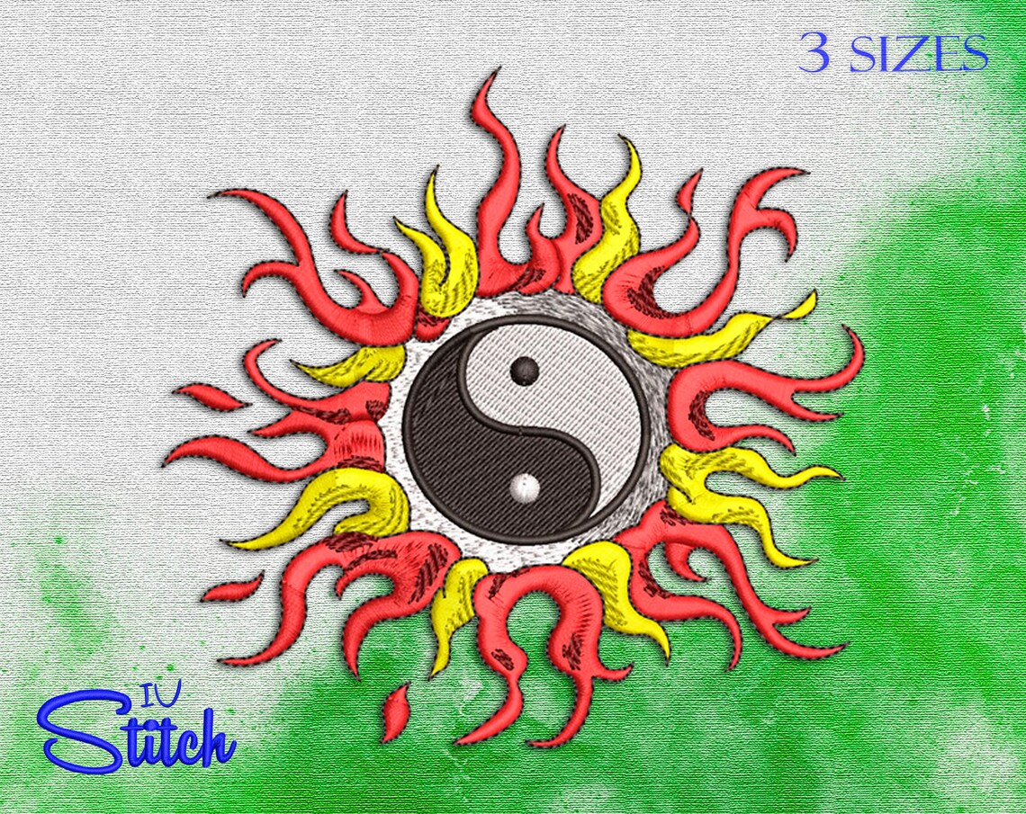 Yin Yang Collection Embroidery Designs, 12 Designs, Multiformat ...