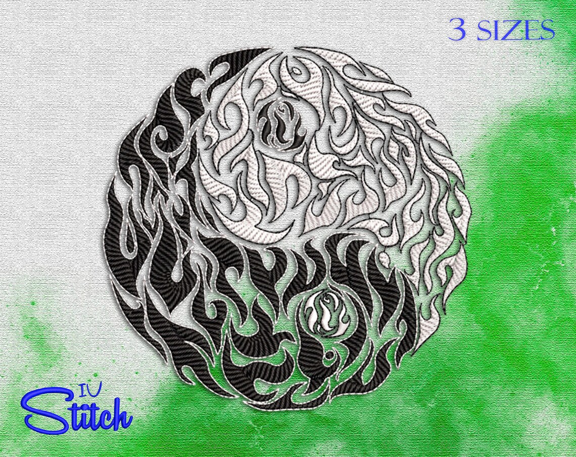 Yin Yang Collection Embroidery Designs, 12 Designs, Multiformat ...