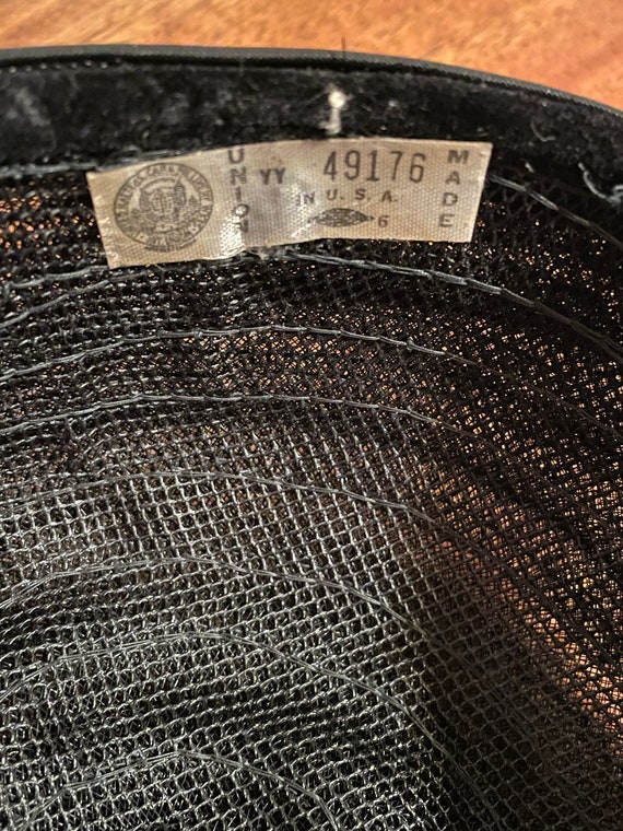 Black Vintage Union made hat - Gem