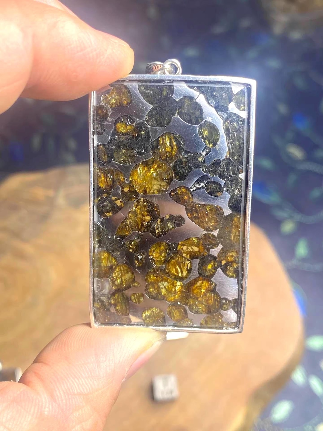 Sericho Pallasite Pendant/meteorite Pendant/pallasite Pendant/pallasite ...