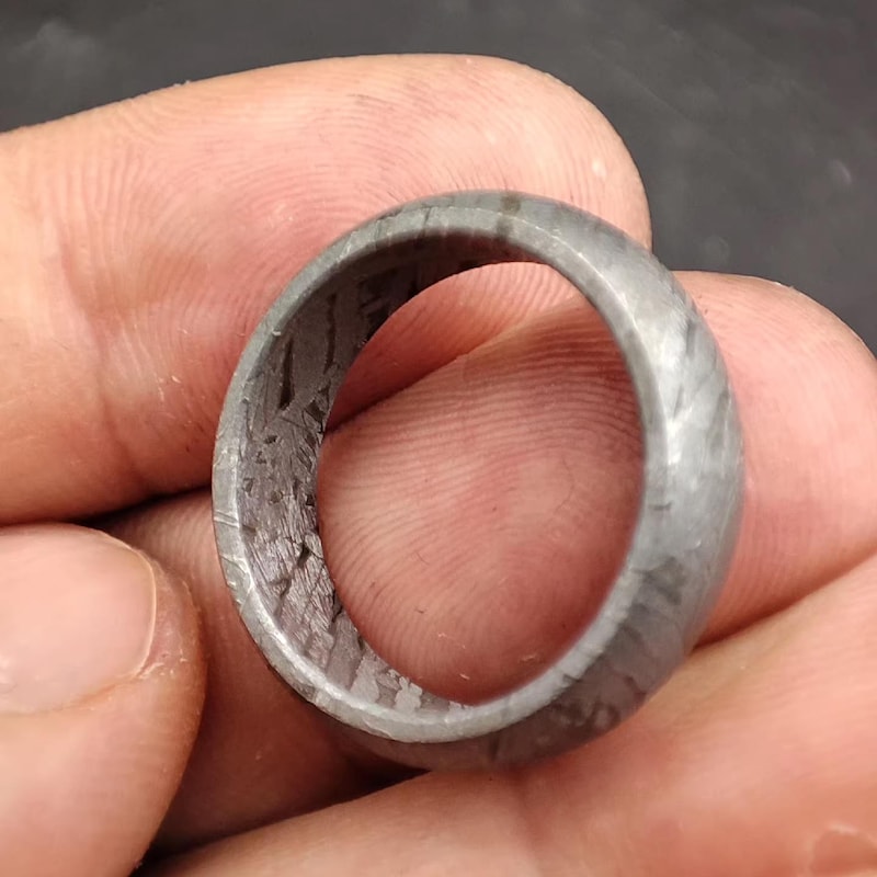 Meteorite Ring - Etsy