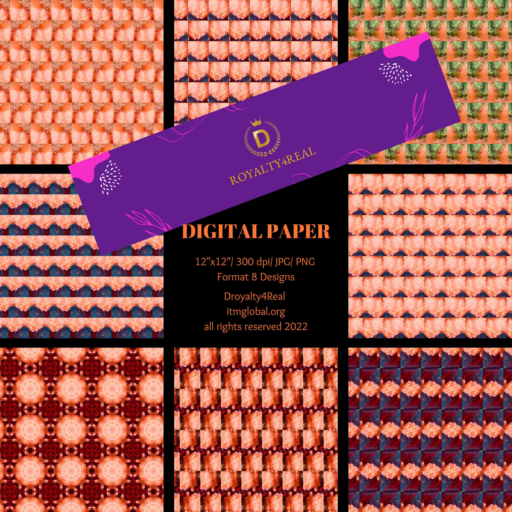 African Digital Paper - Etsy