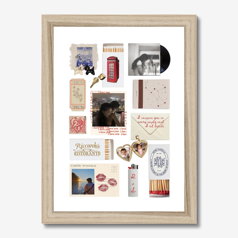 Printable Matchbox Relationship Poster Personalized Anniversary Gift ...