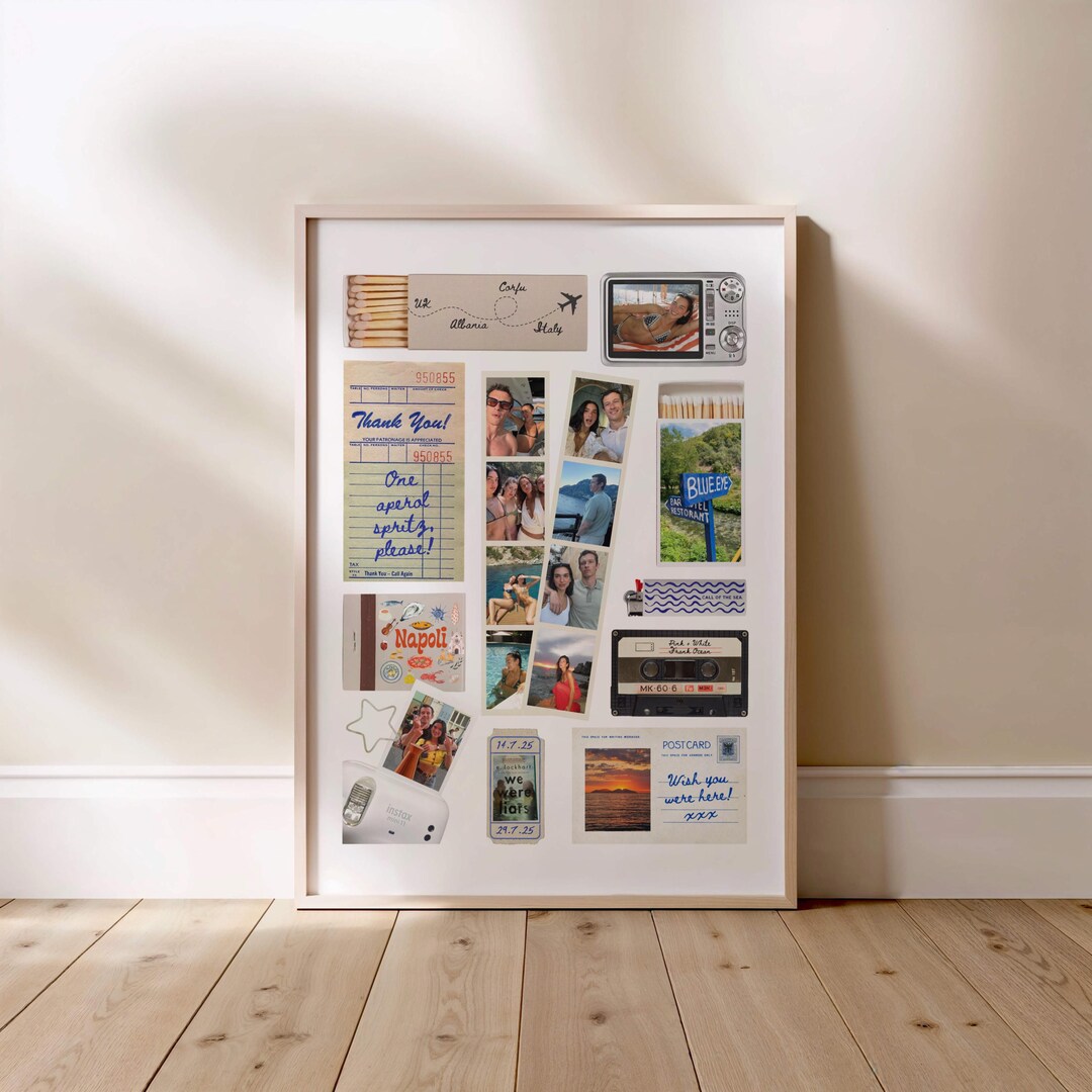 Printable Matchbox Matchbook Travel Backpacking Custom Poster ...