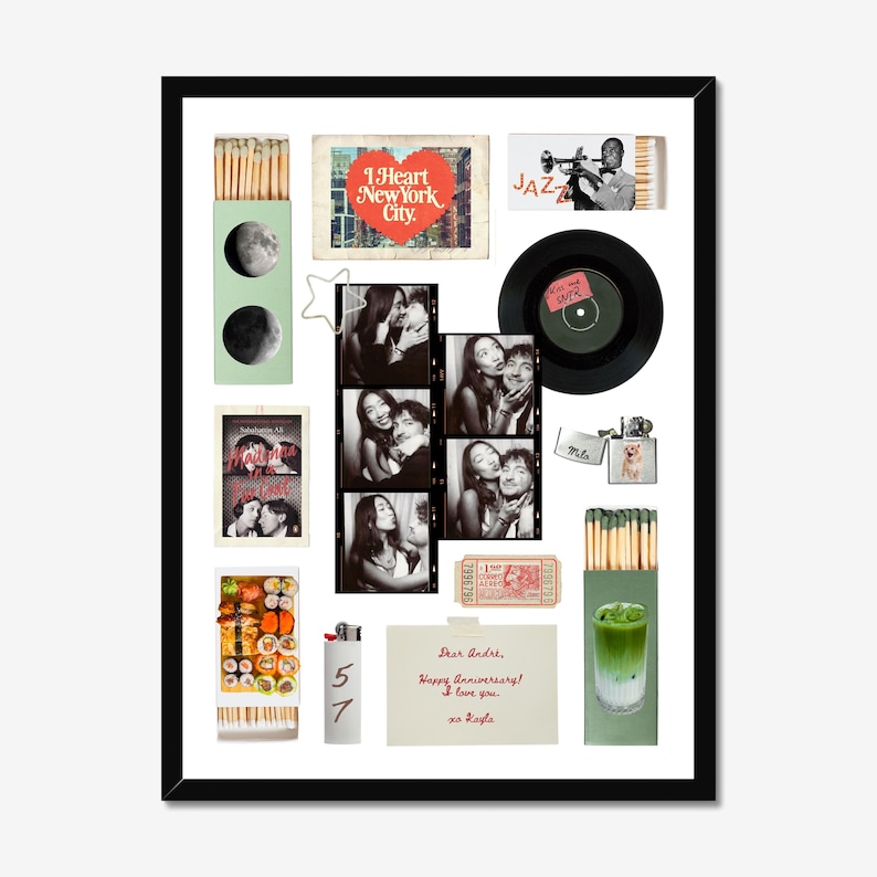 Printable Matchbox Matchbook Couples Custom Poster Personalized ...