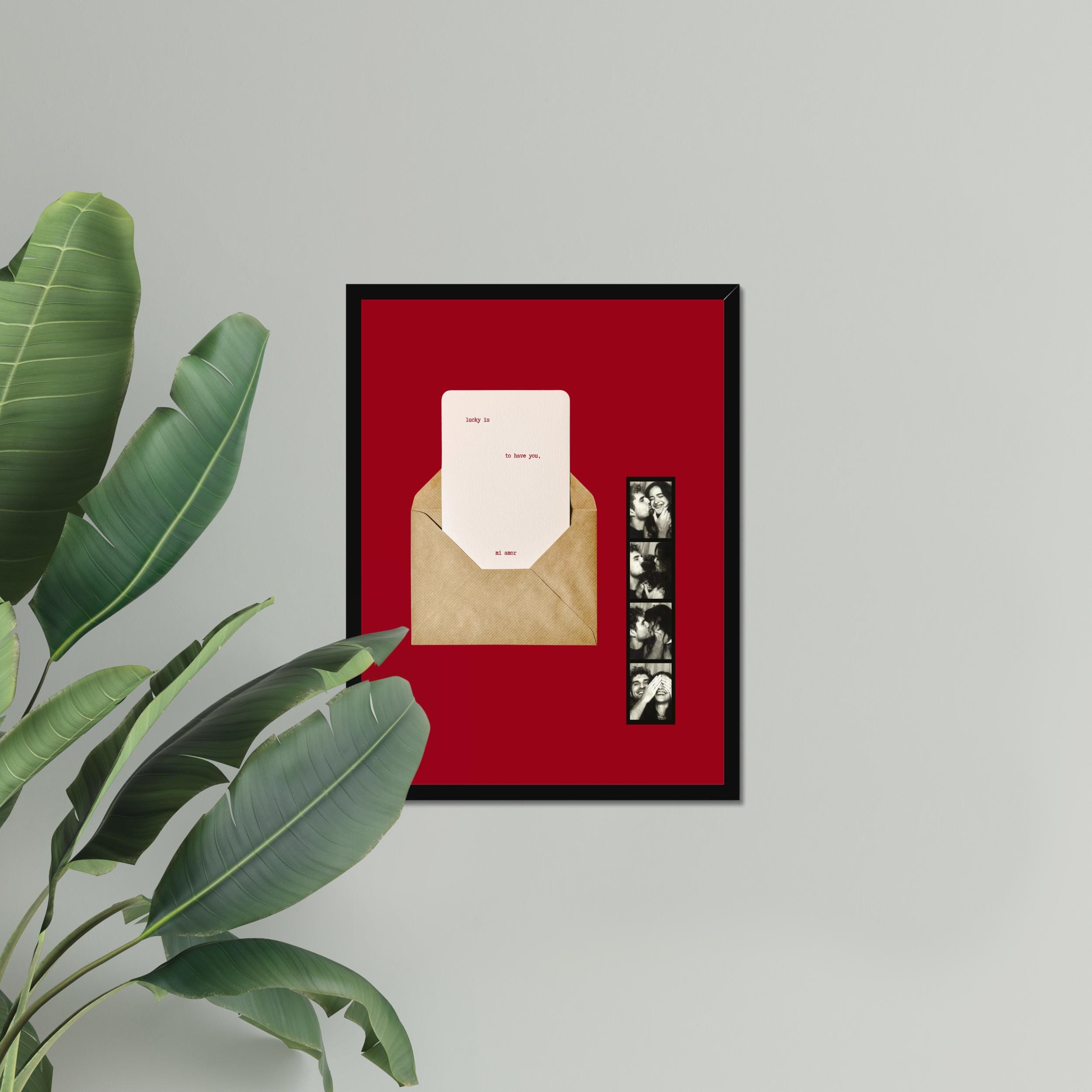 Printable Love Letter Poster Personalized Anniversary Valentines ...