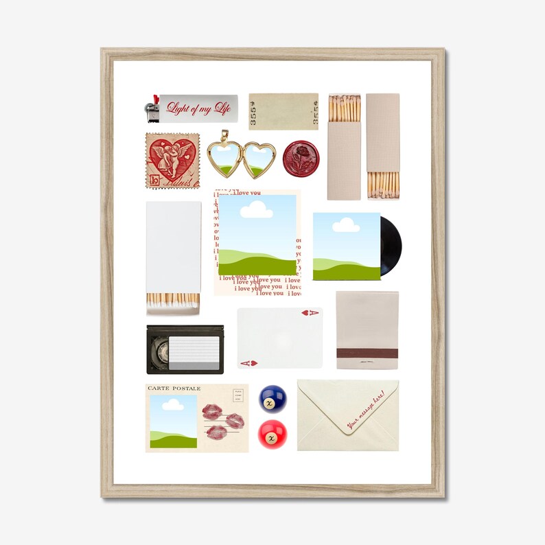 Printable Matchbox Matchbook Couples Custom Poster Personalized ...
