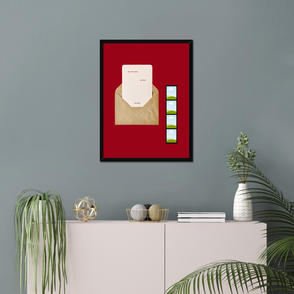 Printable Love Letter Poster Personalized Anniversary Valentines ...