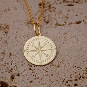 Personalized Compass Necklace, Engraved Necklace | handmade Jewelry ...