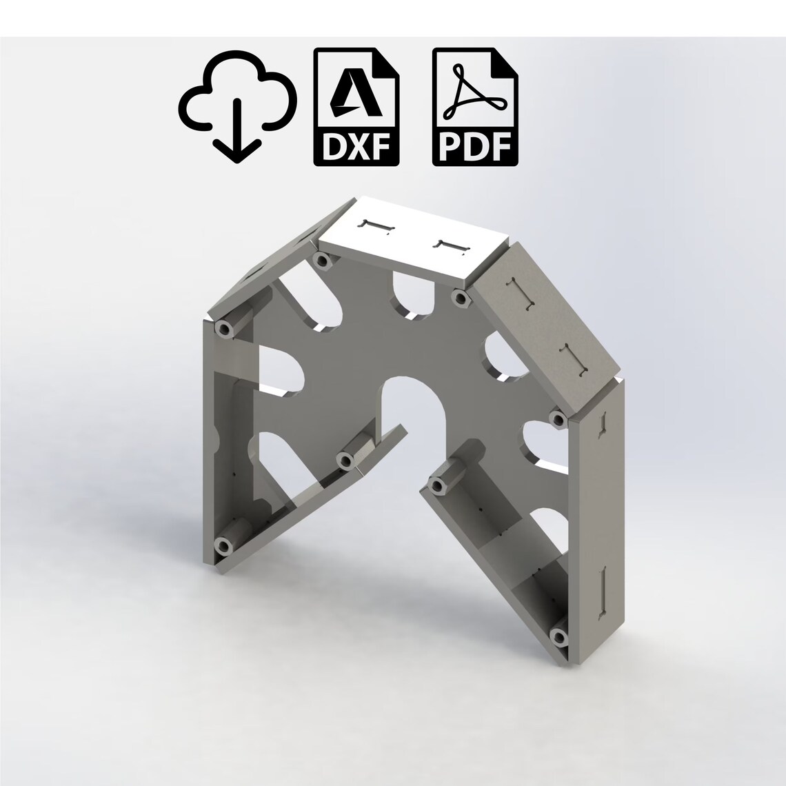300mm12inch 90-45 Degree Welding Square-dxf-plans - Etsy