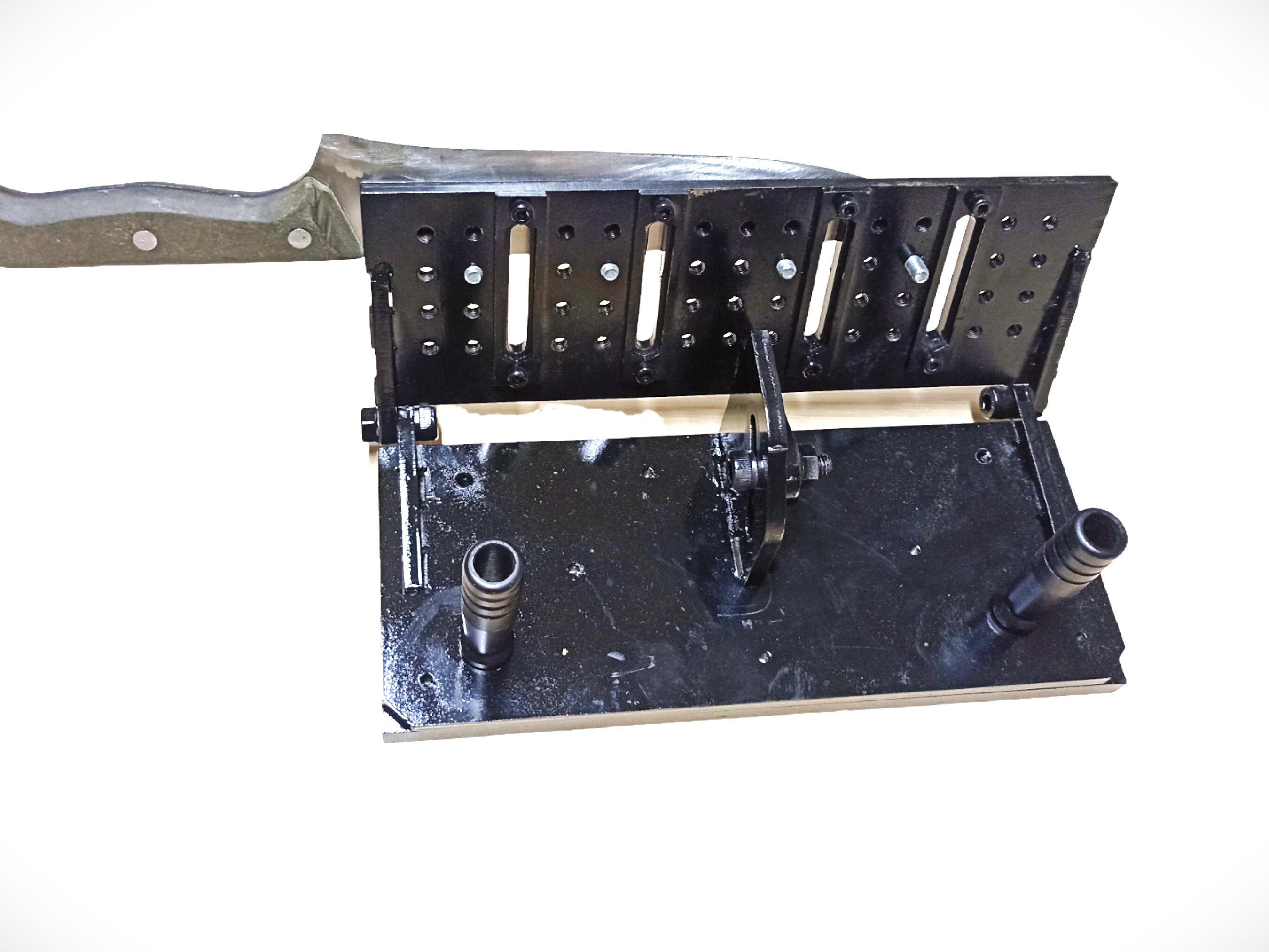 250mm Knife Bevel Jig Plan - Blade Making Guide Plan - Knife Grinding ...