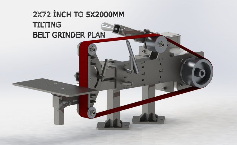 Belt Grinder - Tilts 90 Degrees - Dxf - Step -svg Files - Etsy
