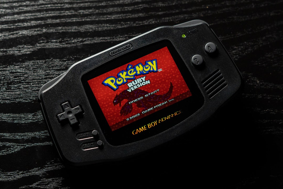 Custom Game Boy Advance - Volledig Zwart / Met Gelamineerd Ips-display ...