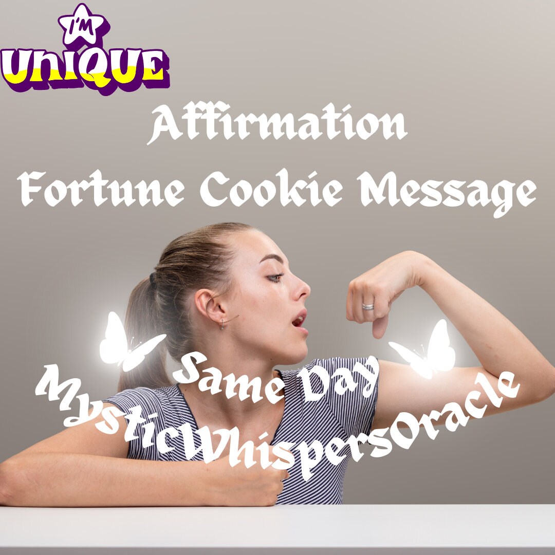 Same Day Personal Affirmation Fortune Cookie Message Fast Delivery Fun ...