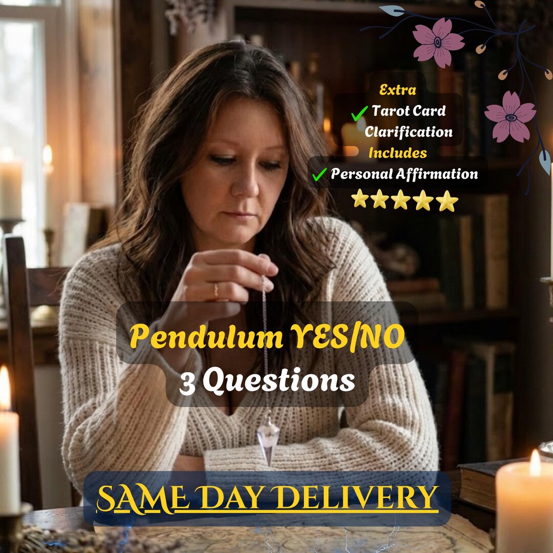Pendulum Reading Psychic Yes/no Accurate Pendulum Reading - Etsy
