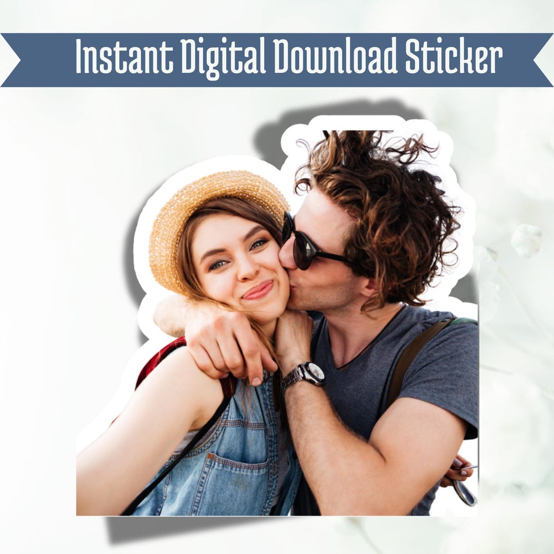 Custom Digital Sticker | Personalized Photo Sticker | Custom PNG ...